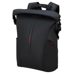 Reiserucksack Samsonite "ECODIVER L" Gr. B/H/T: 38cm x 49cm x 15cm, schwarz, Nylon, Polyester, unifarben, Rucksäcke, Freizeitrucksack Laptoprucksack Trolleyaufstecksystem Rolltop Backpack