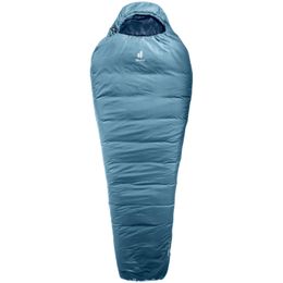 Schlafsack Deuter "Orbit +5 EL", blau (atlantic, ink), Schlafsäcke, B/L: 79cm x 220cm,mit Reißverschluss, Obermaterial: 100% Polyester. Futter: 100% Polyester, L:220cm