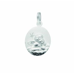 Adelia´s Ketten-Anhänger ADELIA´S "Damen Silberschmuck 925 Silber Anhänger Amor mit Diamant" Schmuckanhänger Gr. 0.005 ct VVS = sehr sehr kleine Einschlüsse, Silber 925 (Sterlingsilber), silberfarben (silber) Damen 925 Sterling Silber mit Diamant Silberschmuck für