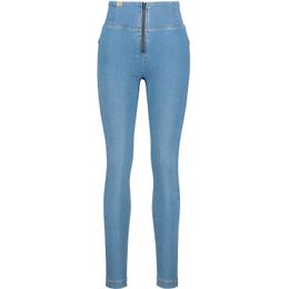 alife and kickin Jeansjeggings ALIFE & KICKIN "Damen ChiaraAK A" Gr. M, Normalgrößen, blau (light denim) Damen Jeans