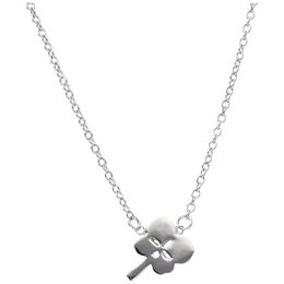 Collier Smart Jewel "Kleeblatt, Silber 925" Halsketten Gr. 45cm, Silber 925 (Sterlingsilber), silberfarben (silber) Damen