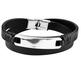 Adelia´s Edelstahlarmband ADELIA´S "Herren Armband aus Edelstahl" Armbänder Gr. Edelstahl, silberfarben (silber) Herren