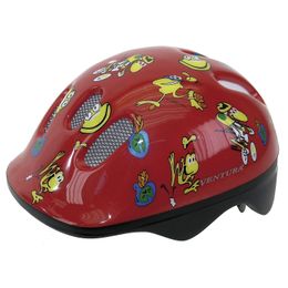 Venture Kinderfahrradhelm VENTURA Helme Gr. Kopfumfang: 46 cm - 52 cm, rot (bienen, design) Kinder