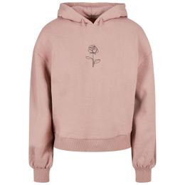 Kapuzenpullover Merchcode "Merchcode Damen Ladies Spring - Rose Oversized Hoody" Gr. S, rosa (duskrose) Damen Pullover