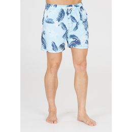 Badeshorts CRUZ "Farell" Gr. L, US-Größen, blau (hellblau-blau) Herren Badehosen mit stylischem Print