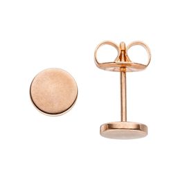 Paar Ohrstecker Jobo Ohrringe Gr. Edelstahl, rosegold (roségoldfarben) Damen STUDS Edelstahl roségold farben