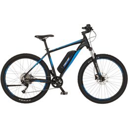 FISCHER BIKE E-Bike FISCHER FAHRRAD "MONTIS 2.1 418" E-Bikes Gr. 48cm, 27,5 Zoll (69,85cm), schwarz (graphitschwarz) Pedelec, Elektrofahrrad für Damen u. Herren, MTB