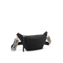 Bauchtasche Vivance Gr. B/H/T: 26 cm x 12 cm x 7 cm, schwarz Damen Taschen CrossBody, Gürteltasche, Brusttasche, Hüfttasche VEGAN