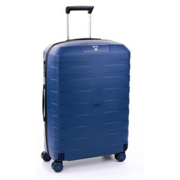 Koffer Roncato "Trolley BOX 4.0 M" Gr. B/H/T: 44cm x 64cm x 27cm 73 l, blau (navy) Koffer Reisegepäck, Aufgabegepäck, Volumenerweiterung, TSA Schloss