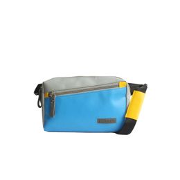 Umhängetasche 7CLOUDS "Crobod 7.1" Gr. B: 19cm one size, blau (lightblue-grey) Damen Taschen aus Tarpaulin