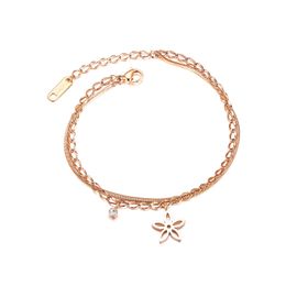 Armband Collezione Alessandro "Fleur" Gr. Metall, rosa Damen Armbänder