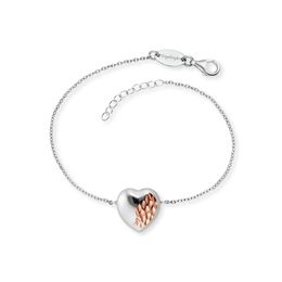 Armband Engelsrufer "With Love, ERB-WITHLOVE-04-BIR" Armbänder Gr. Silber 925 (Sterlingsilber), rosegold (silberfarben-roségoldfarben) Damen Armband Armkette Armschmuck