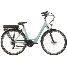 E-Bike HOLLANDIA "Lido" E-Bikes Gr. 49cm, 28 Zoll (71,12cm), grün (mint) Pedelec, Elektrofahrrad für Damen u. Herren