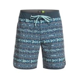 Boardshorts Quiksilver "Surfsilk Scallop 18"" Gr. 28(XS), blau (midnight navy) Herren Hosen