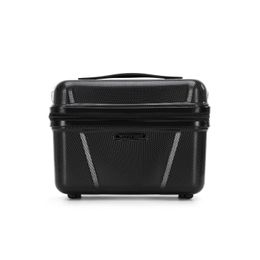 Handgepäckkoffer Wittchen "EXPLORER LINE" Gr. 25 l, schwarz Koffer Black Geometric Polycarbonate Travel Cosmetic Case Wittchen