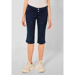 3/4-Hose Street One Gr. 36, Länge 22, blau (grand blue) Damen Hosen 5-Pocket-Hose 4-Pocket Style