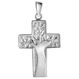 Ketten-Anhänger Firetti "Schmuck Geschenk Silber 925 Halsschmuck Anhänger Kreuz" Schmuckanhänger Gr. Silber 925 (Sterlingsilber), 1,24 g, silberfarben Damen