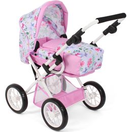 Bayer Chic 2000 Kombi-Puppenwagen CHIC2000 "Leni, Flowers" Puppenwagen bunt (flowers) Kinder mit herausnehmbarer Tragetasche