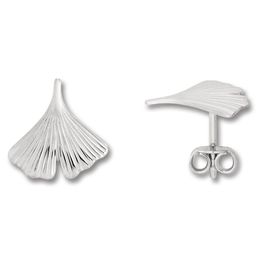 Paar Ohrhänger ONE ELEMENT "Ginkgoblatt Ohrringe Ohrstecker aus 925 Silber" Gr. Damen, Silber 925 (Sterlingsilber), silberfarben (silber) Damen Silber Schmuck Ginkgoblatt