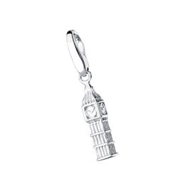 Charm-Einhänger Giorgio Martello MILANO "Big Ben, Silber 925" Charms silberfarben (silber) Damen