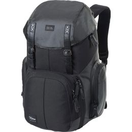 Laptoprucksack Nitro "Weekender" Gr. B/H/T: 30cm x 55cm x 23cm, schwarz (tough black) Herren Rucksäcke Reiserucksack mit Laptopfach, Schulrucksack, Wanderrucksack