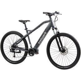 E-Bike Tretwerk "Commander" E-Bikes Gr. 51cm, 29 Zoll (73,66cm), grau (anthrazit) Pedelec, Elektrofahrrad für Damen u. Herren, MTB