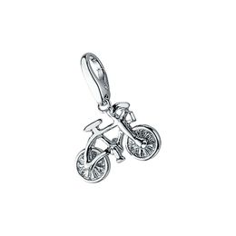 Charm-Einhänger Giorgio Martello MILANO "Fahrrad, Silber 925" Charms silberfarben (silber) Damen