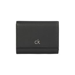 Geldbörse Calvin Klein "CK DAILY MEDIUM TRIFOLD_PBL" schwarz Kleinlederwaren Portemonnaie, Damenbörse, Geldbeutel in klassischer Optik