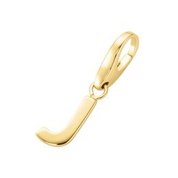 Charm Buchstabe Giorgio Martello MILANO "Buchstabe J, Silber 925" Charms goldfarben (gold) Damen