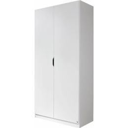 Kleiderschrank Rauch "Freiham Kleiderschrank Garderobenschrank Nischenlösung Bestseller", weiß, B:91cm H:197cm T:54cm, Holzwerkstoff, Schränke, Nischen Schrank mit Griffmulde ideal zum Ergänzen der Serie