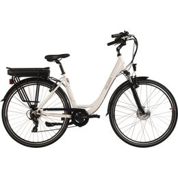 E-Bike HOLLANDIA "Lido" E-Bikes Gr. 49cm, 28 Zoll (71,12cm), weiß Pedelec, Elektrofahrrad für Damen u. Herren