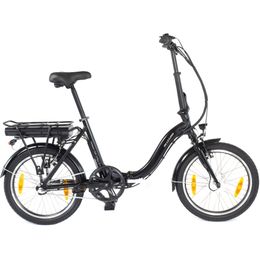 E-Bike Allegro "Compact SUV 3 Plus 374" E-Bikes Gr. 42 cm, 20 Zoll (50,80 cm), schwarz Pedelec, Elektrofahrrad für Damen u. Herren