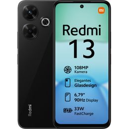 Xiaomi Smartphone "Redmi 13 6+128 GB" Mobiltelefone Gr. 128 GB, schwarz (midnight black)