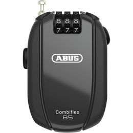 Aufrollkabelschloss Abus "Combiflex Break 85" Gr. 85, schwarz, Sicherheitsschlösser, 85, L:85cm