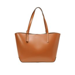 Marc O'Polo Shopper MARC O'POLO "mit großem Reißverschlussfach" Gr. B/H/T: 43cm x 28cm x 15cm, braun (cognac) Damen Taschen