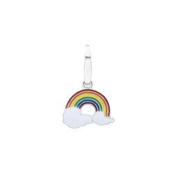 Charm-Einhänger Giorgio Martello MILANO "Regenbogen, Silber 925" Charms bunt Damen