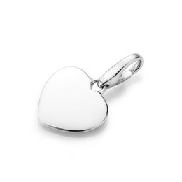 Charm Herz Giorgio Martello MILANO "Herz zum Gravieren, Silber 925" Charms silberfarben (silber) Damen