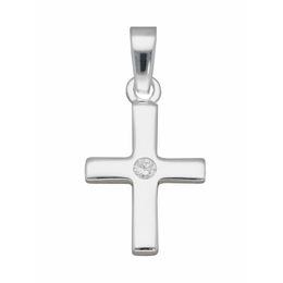 Adelia´s Ketten-Anhänger ADELIA´S "925 Silber Kreuz Anhänger mit Zirkonia" Schmuckanhänger Gr. Damen, mit Zirkonia, Silber 925 (Sterlingsilber), silberfarben (silber) Damen mit Zirkonia Silberschmuck für & Herren