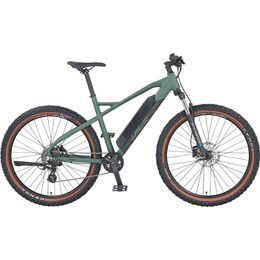 E-Bike Prophete "DICE 1.0" E-Bikes Gr. 48cm, 27,5 Zoll (69,85cm), grün Pedelec, Elektrofahrrad für Damen u. Herren, MTB