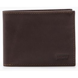 Levi's Geldbörse LEVI'S "LEVI'S CASUAL CLASSICS HUNTE COIN BIFOLD - BATWIN" braun (dark-brown) Kleinlederwaren im praktischem Format Geldbeutel Portemonnaie Herrenbörse Leder