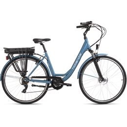 E-Bike HOLLANDIA "Lido" E-Bikes Gr. 49 cm, 28 Zoll (71,12 cm), blau (petrol) Pedelec, Elektrofahrrad für Damen u. Herren