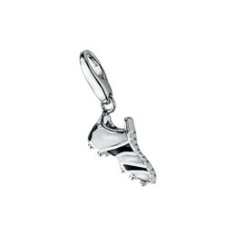 Charm-Einhänger Giorgio Martello MILANO "Fußballschuh, Silber 925" Charms weiß Damen