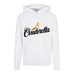 Kapuzenpullover F4NT4STIC "F4NT4STIC Basic Hoodie Disney Cinderella Shoe Logo" Gr. 4XL, weiß Herren Pullover Keine Angabe