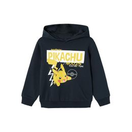 Kapuzensweatshirt name it "NKMSHEPA POKEMON NREG SW WH BRU NOOS SKY" Gr. 134 (140), blau (dark sapphire) Jungen Sweatshirts