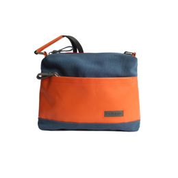 Umhängetasche 7CLOUDS "Roslyn 7.1" Gr. B/H/T: 24cm x 17cm x 6cm one size, bunt (orange, blau), Damen, Tarpaulin, PET, Taschen, mit recyceltem PET