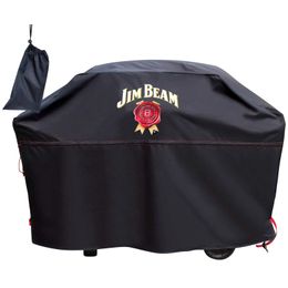 Grill-Schutzhülle JIM BEAM BBQ "Premium" Planen Gr. B/H/L: 106,7 cm x 152,4 cm x 58 cm, schwarz BxLxH: 106x58x152 cm