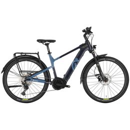 E-Bike HUSQVARNA E-BICYCLES "E-Trekkingbike Crosser 2" E-Bikes Gr. 52cm, 27,5 Zoll (69,85cm), blau (dark blue / light blue) Pedelec, Elektrofahrrad für Herren u. Damen