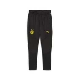 Sporthose Puma "Borussia Dortmund Trainingshose Jugendliche" Gr. 176, Normalgrößen, gelb (black faster yellow) Kinder Hosen