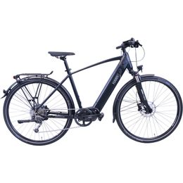 E-Bike HAWK Bikes "eTrekking Integrated Gent STEPS" E-Bikes Gr. 50cm, 28 Zoll (71,12cm), schwarz Pedelec, Elektrofahrrad für Damen u. Herren