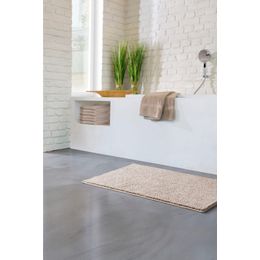 Badematte Grund Badematten Gr. rechteckig (80cm x 140cm),, beige (natur)